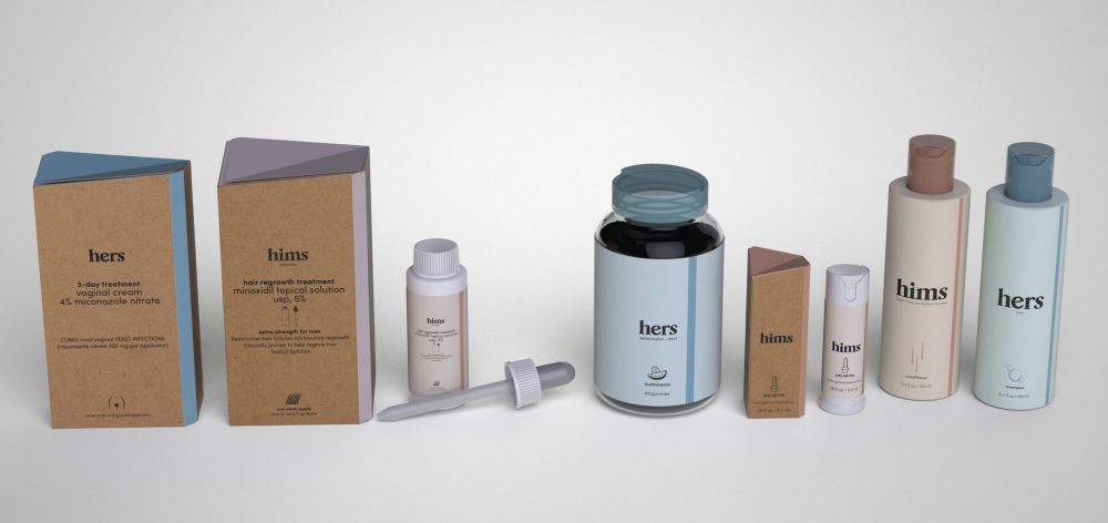 Hims And Hers Packaging And 3D Renderings | Partners + Hunt Creative Group